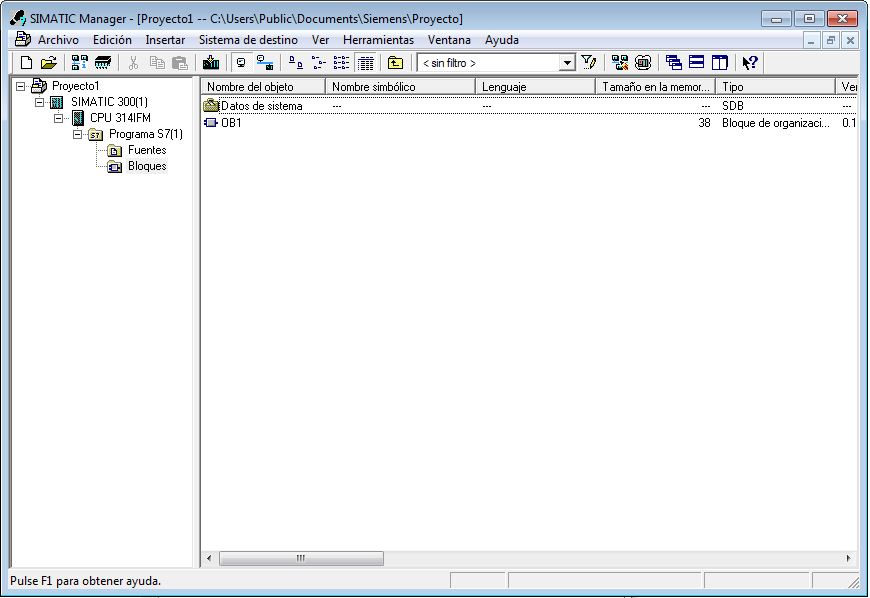 Crear FC Step7 desde cero con propiedades y llamada al FC » tecnoplc