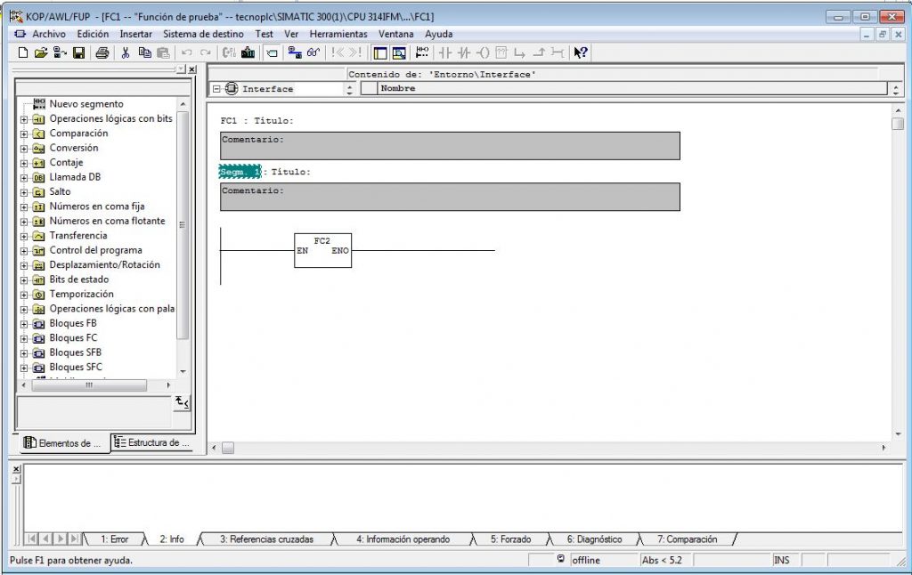 Proteger bloques en Step 7. » tecnoplc