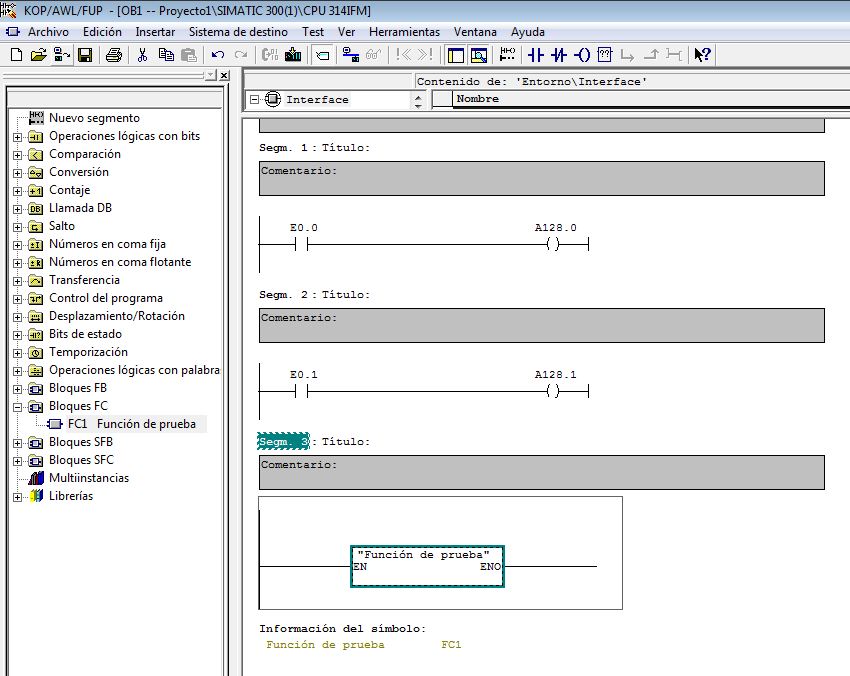 Cómo llamar FC Step7 paso a paso y ejecución en el programa » tecnoplc