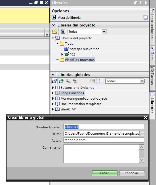 Librería de proyecto en TIA Portal. » tecnoplc