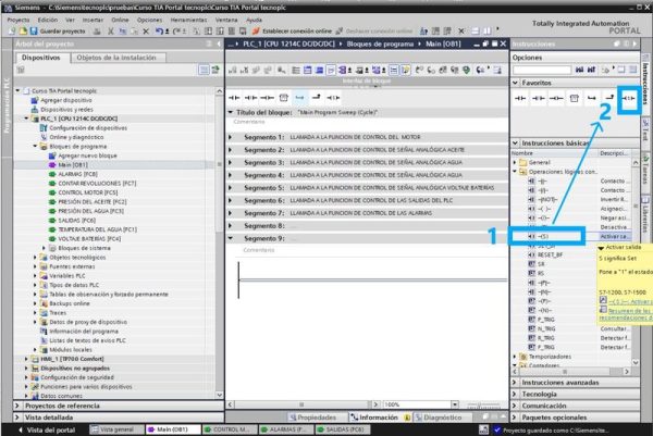 Instrucciones en TIA Portal qué son dónde están y cómo usarlas// tecnoplc