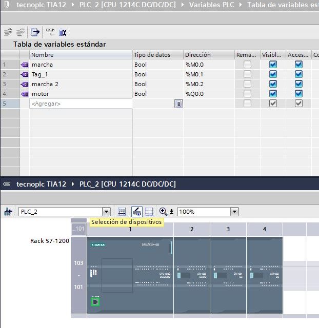 Crear variables para entradas y salidas en TIA Portal » tecnoplc