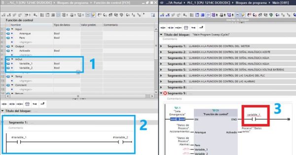 Crear variables para entradas y salidas en TIA Portal » tecnoplc