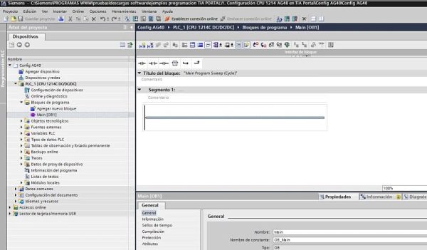 Configuración CPU TIA Portal modelo 214-1AG40-xxxx » tecnoplc