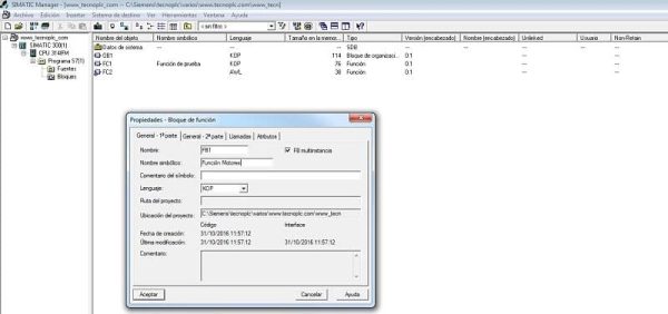 FB Step 7 : cómo crear una Función FB con datos multiinstancia Step 7 ...