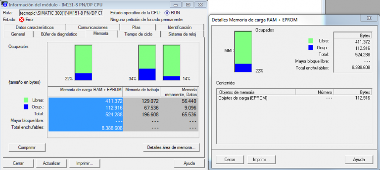 Tipos de memoria en PLC en el software Step 7. » tecnoplc