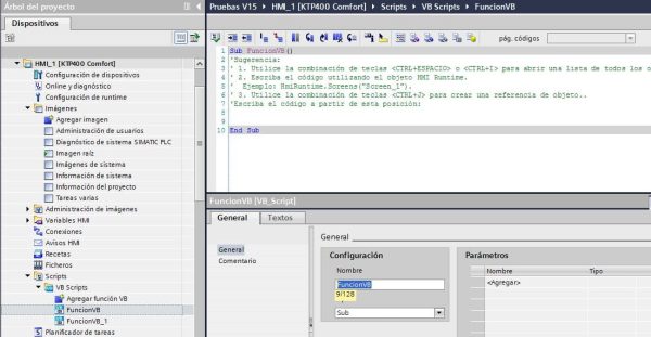 Crear Script en HMI TIA Portal: iniciación » tecnoplc