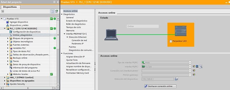 Ver fallos en CPU TIA Portal al conectarse Online » tecnoplc