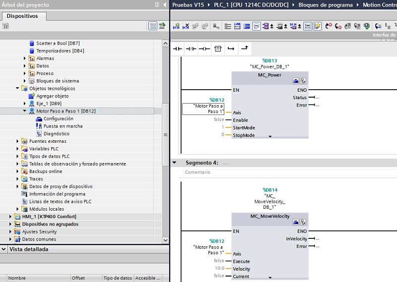 Motor paso a paso en TIA Portal control tren de pulsos PTO » tecnoplc