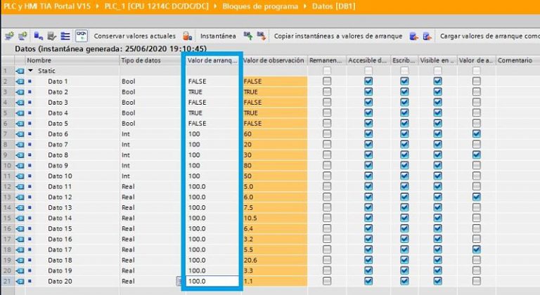 Transferir DB a PLC TIA Portal solo los datos seleccionados » tecnoplc