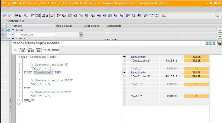 SCL TIA Portal IF funcionamiento y cómo utilizarlo con ELSE » tecnoplc