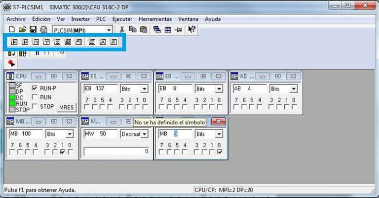 PLCSIM Step7 funcionamiento, errores y transferir bloques » tecnoplc
