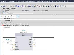 Número serie PLC TIA Portal cómo leerlo del PLC conectado » tecnoplc
