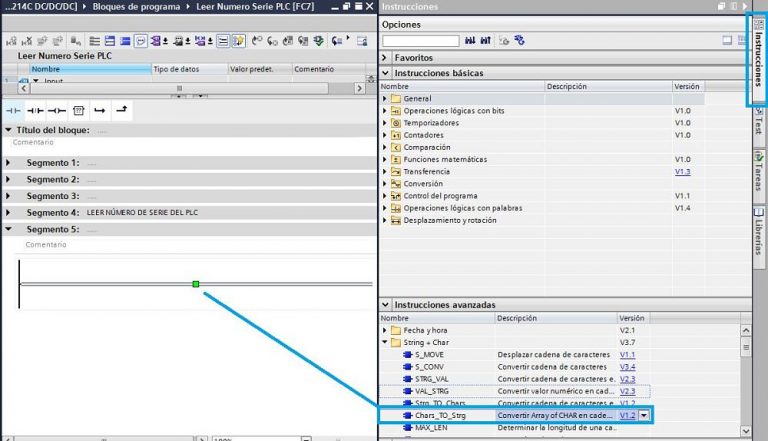 Convertir char a string TIA Portal cómo hacerlo y utilizarlo » tecnoplc