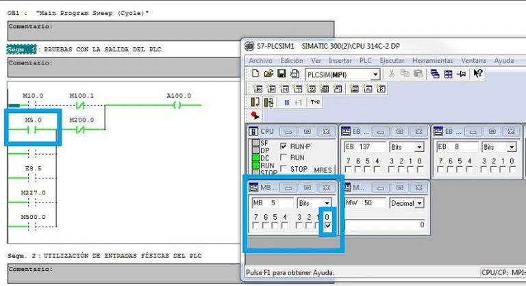 PLCSIM Step7 funcionamiento, errores y transferir bloques » tecnoplc