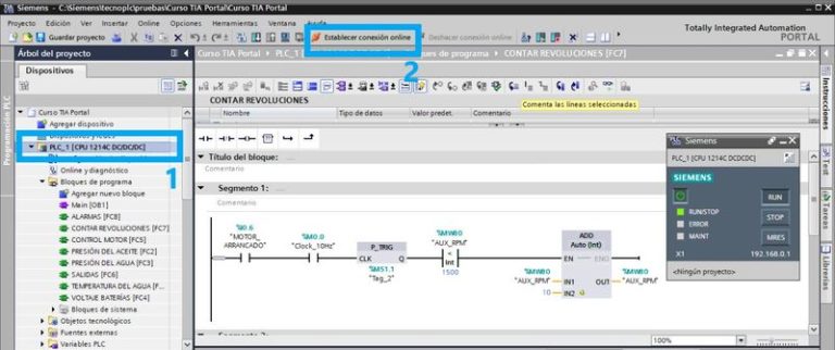 PLCSIM en TIA Portal instalación y cómo simular PLC paso a paso » tecnoplc