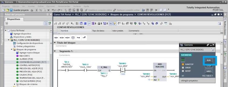 PLCSIM en TIA Portal instalación y cómo simular PLC paso a paso » tecnoplc