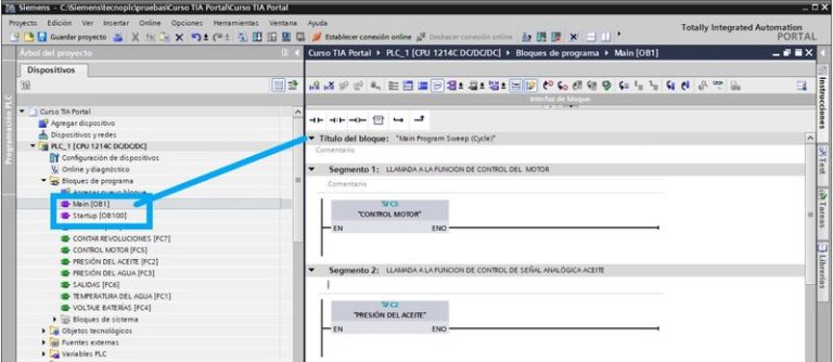 Tipos de bloques en TIA Portal descripción y funcionamiento » tecnoplc