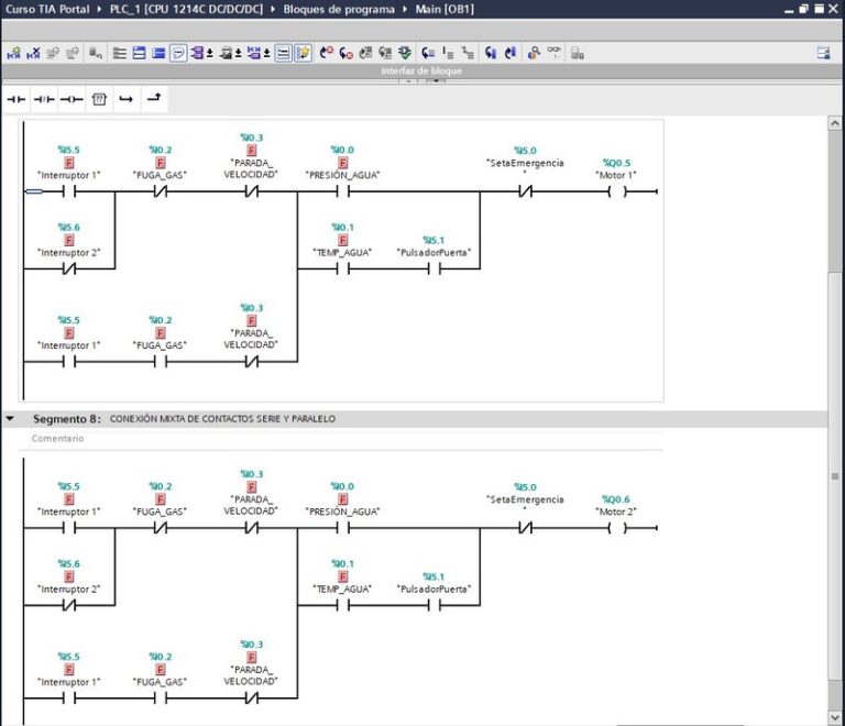Bobinas en programación de PLC TIA Portal cómo se utilizan » tecnoplc