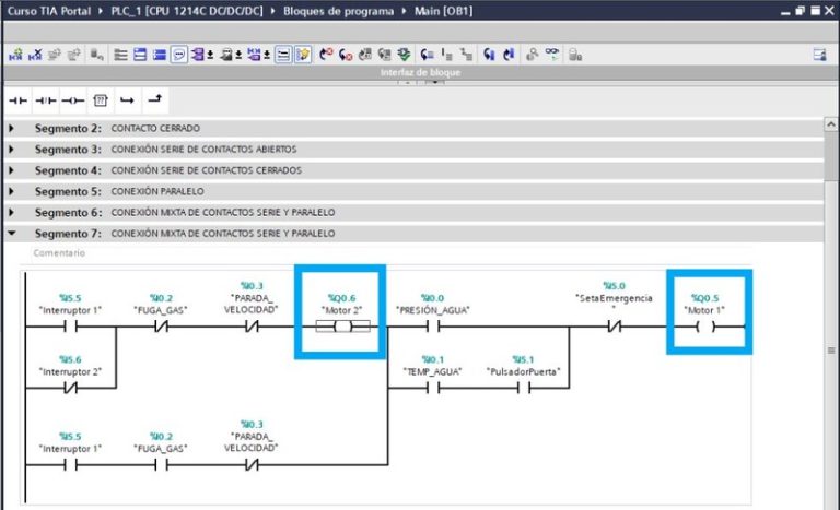 Bobinas en programación de PLC TIA Portal cómo se utilizan » tecnoplc