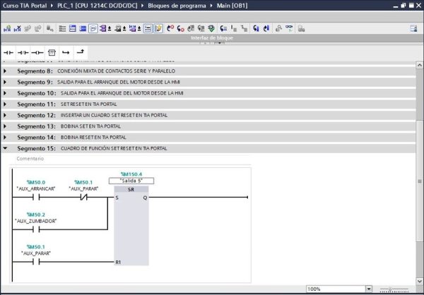 Set Reset TIA Portal cómo se usa y funcionalidad al detalle » tecnoplc