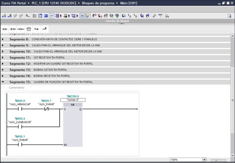 Set Reset TIA Portal cómo se usa y funcionalidad al detalle » tecnoplc