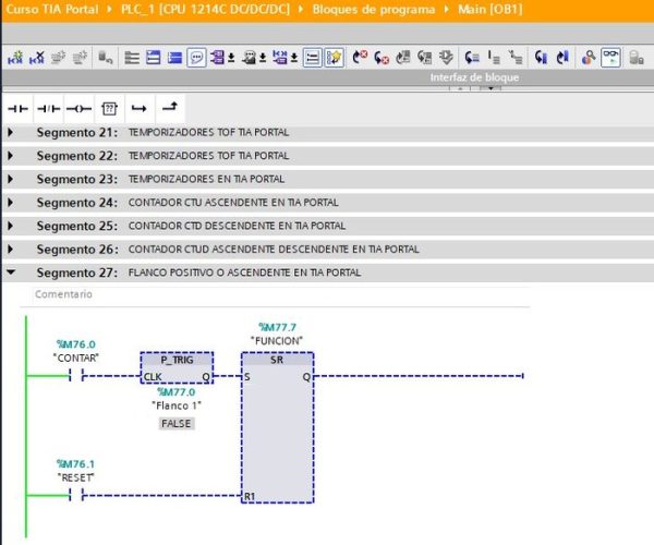 Flanco positivo y negativo TIA Portal funcionamiento y tipos » tecnoplc