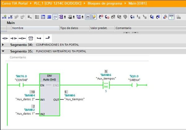 Funciones matemáticas TIA Portal al detalle con ejemplos » tecnoplc
