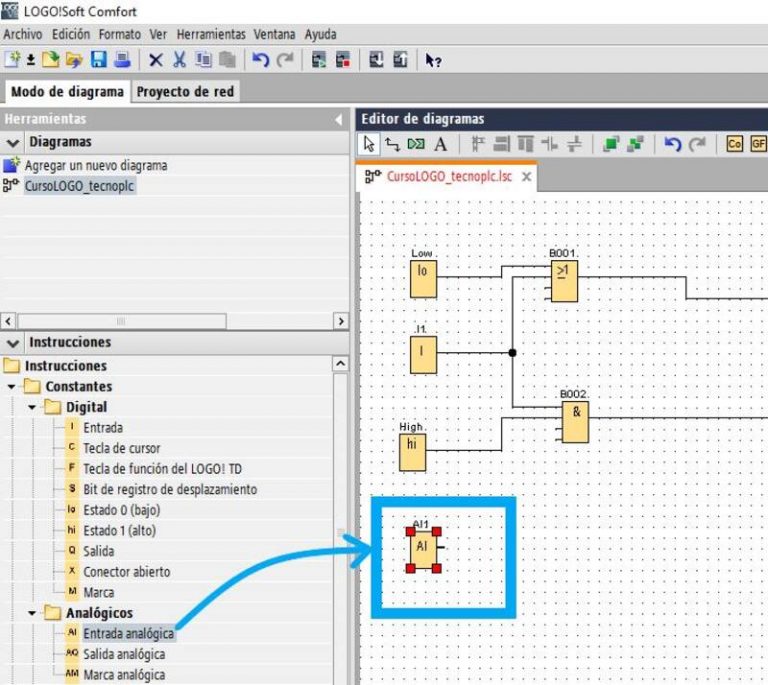 Constantes analógicas LOGO Siemens qué son y cómo se usan » tecnoplc
