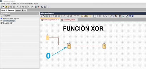 Función XOR LOGO Siemens cómo funciona y ejemplos paso a paso » tecnoplc