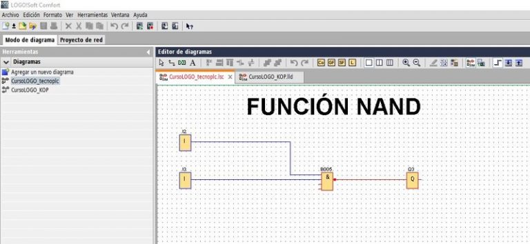 Función NAND LOGO Siemens cómo funciona y ejemplos paso a paso » tecnoplc